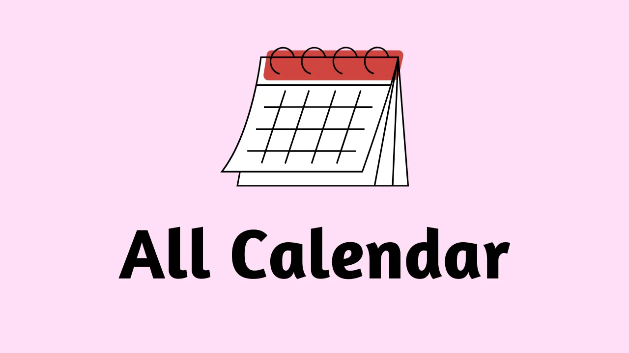 Holidays - All Calendar