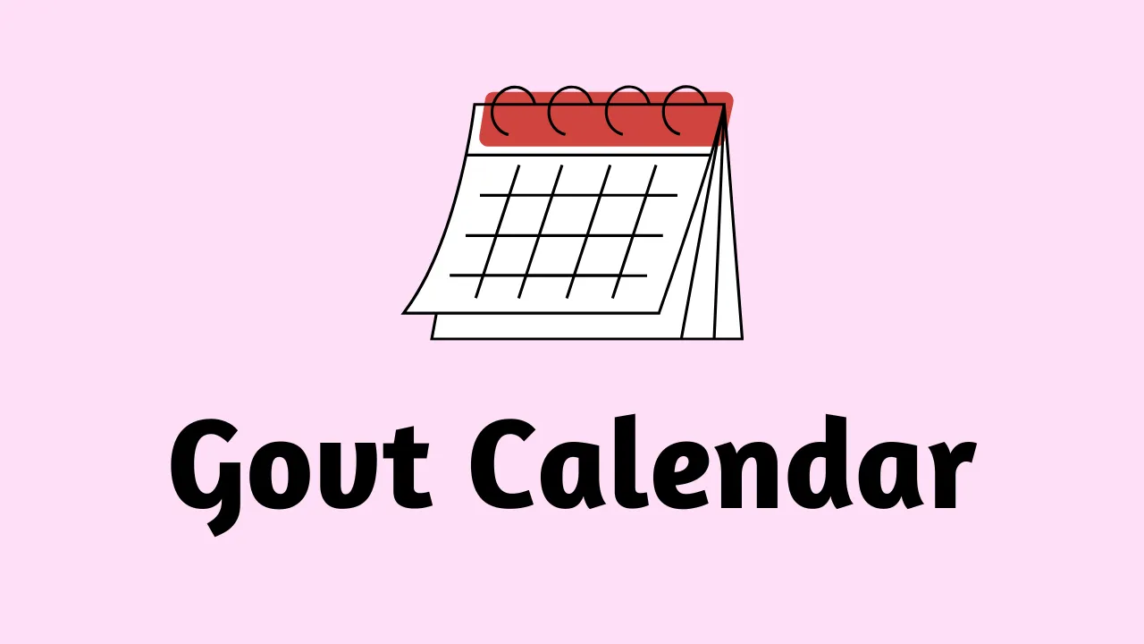 Govt Calendar 2025 Holidays List PDF Download